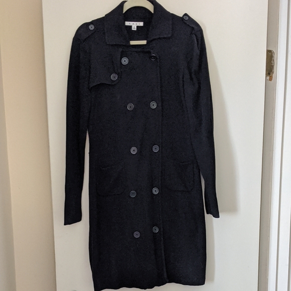 CAbi | Jackets & Coats | Cabi Black Trench Coat Classic Doublebreasted ...